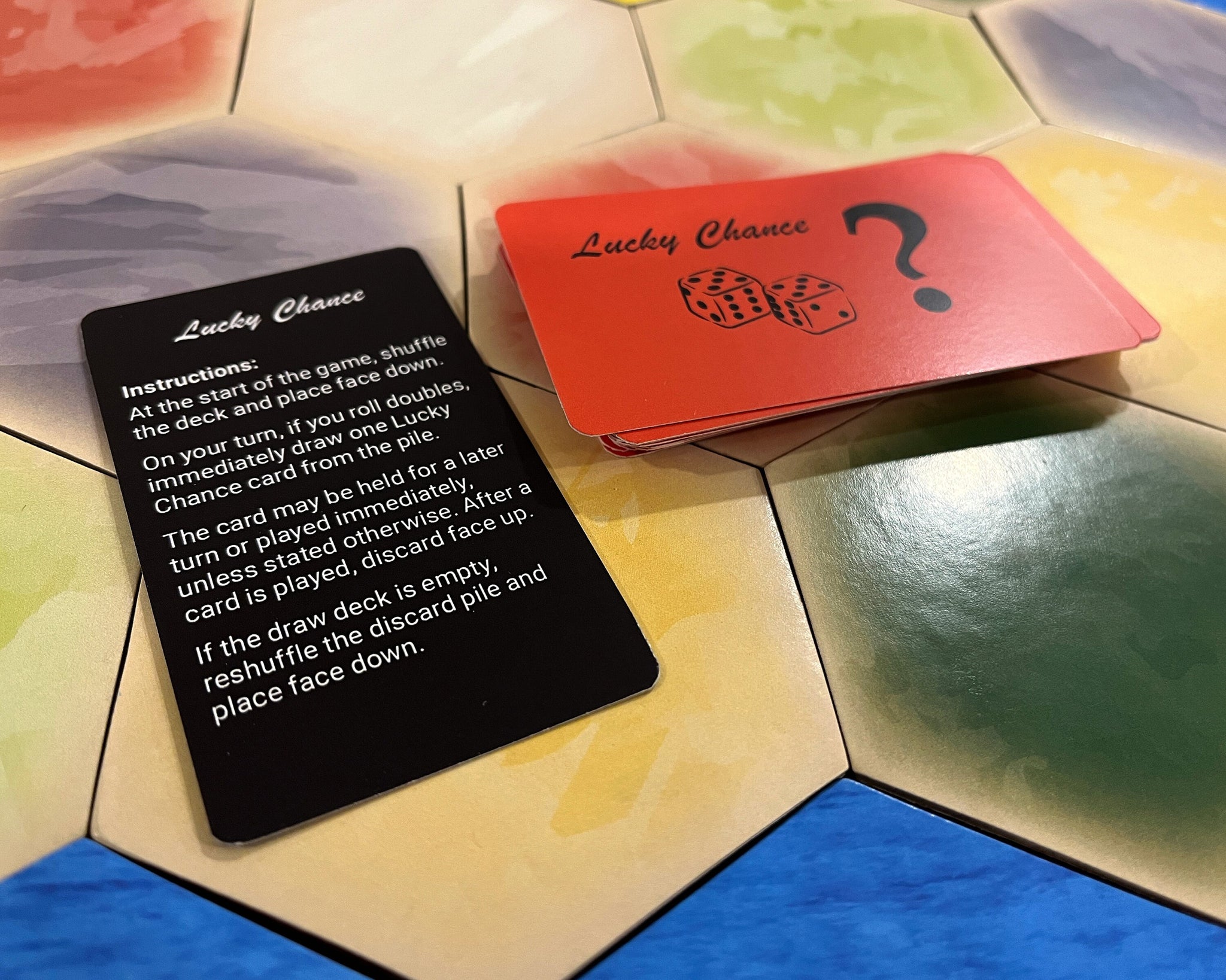 Lucky Chance Doubles Card Expansion compatible with Settlers of Catan ...